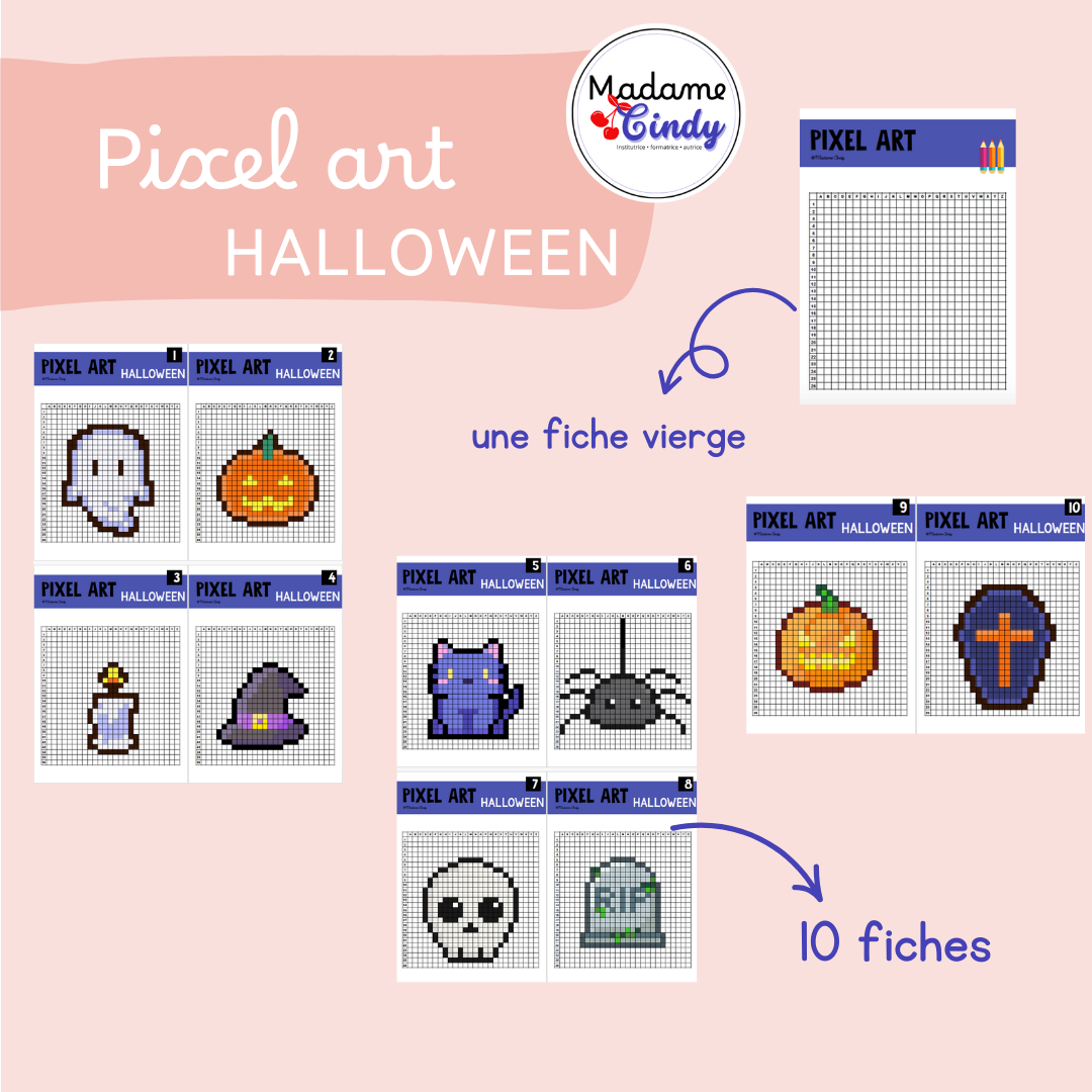 Pixel art - Halloween – Madame Cindy